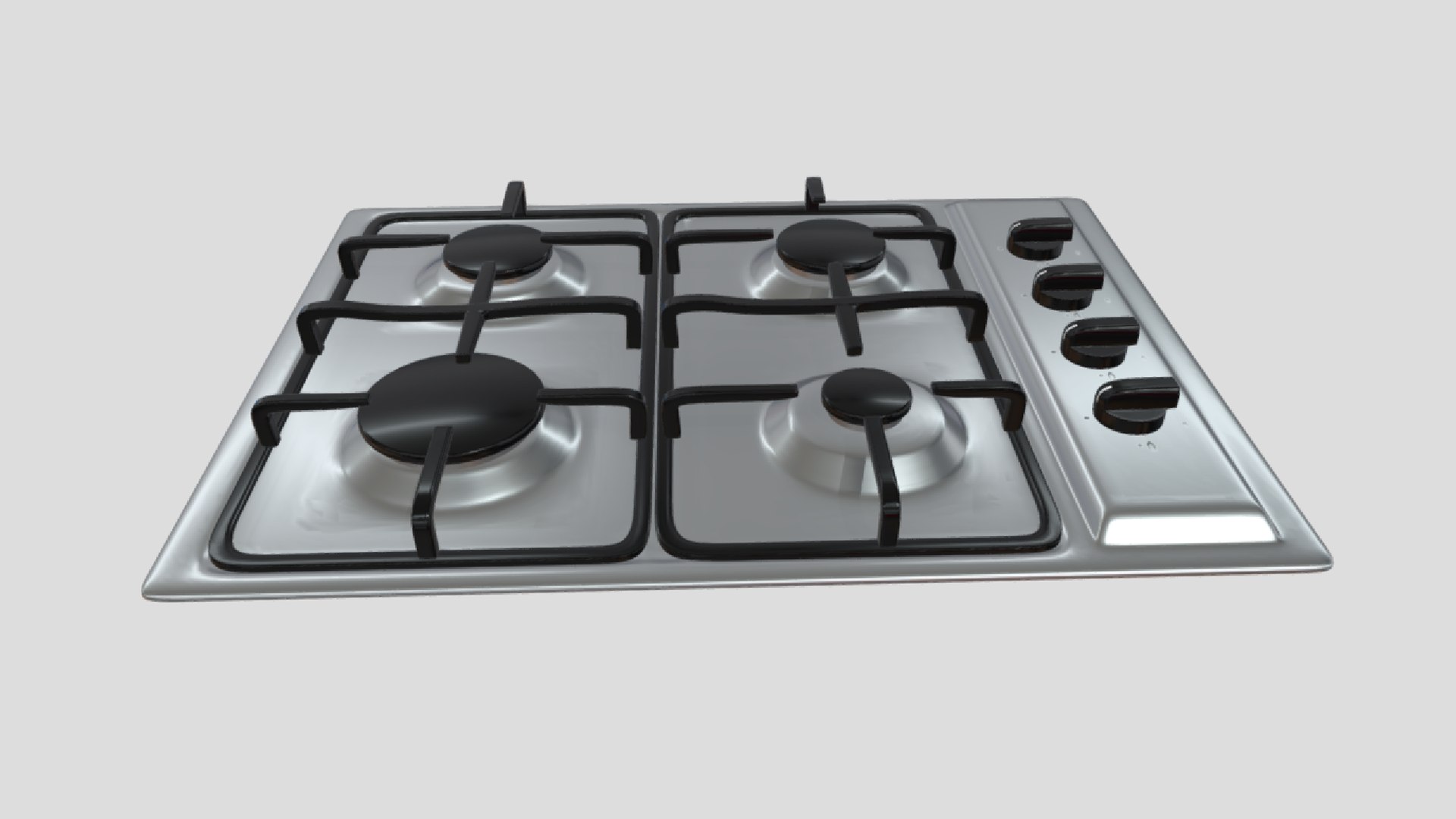 Classic Gas Hob 3D Model - TurboSquid 2086409