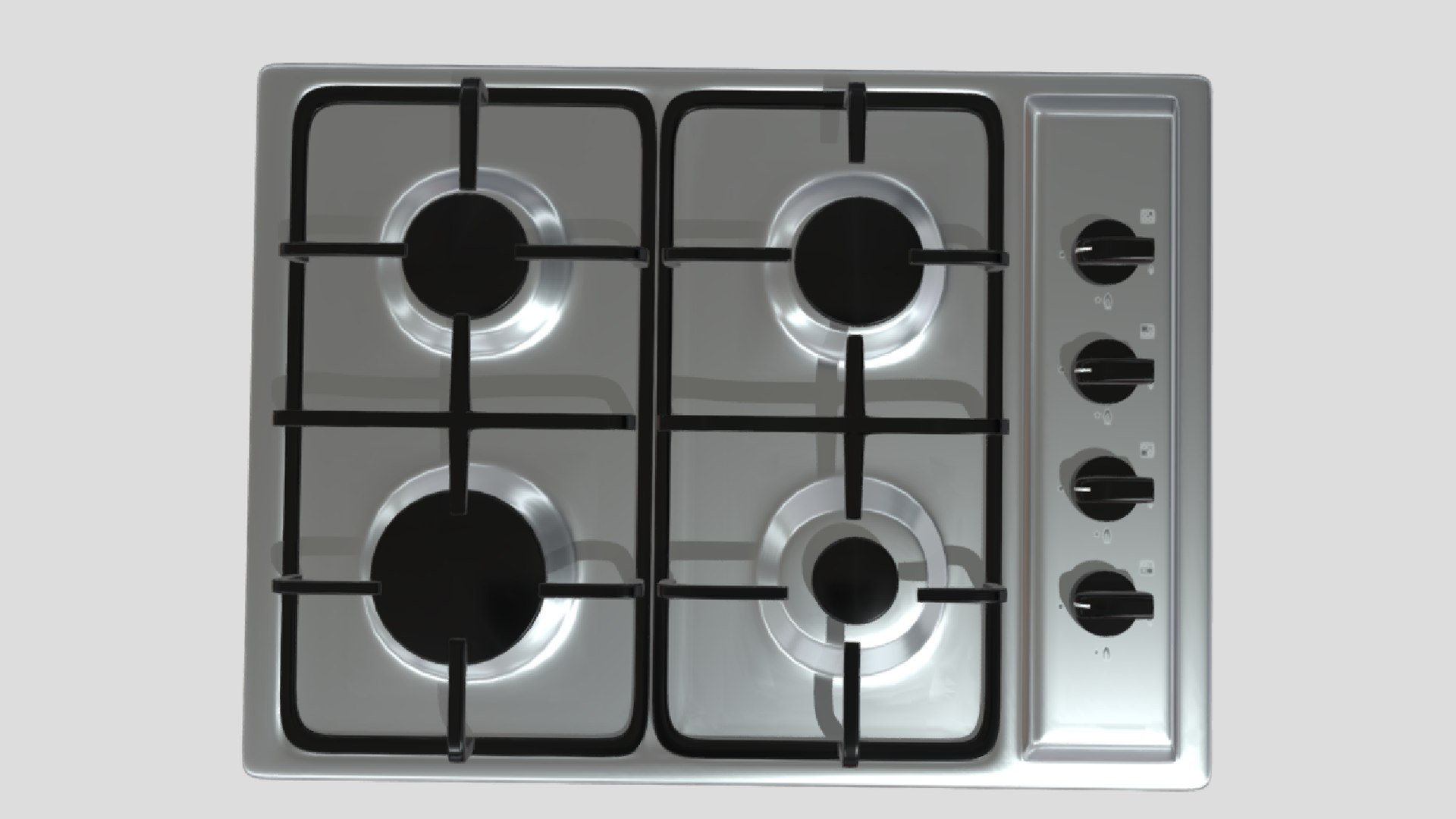 Classic Gas Hob 3D Model - TurboSquid 2086409