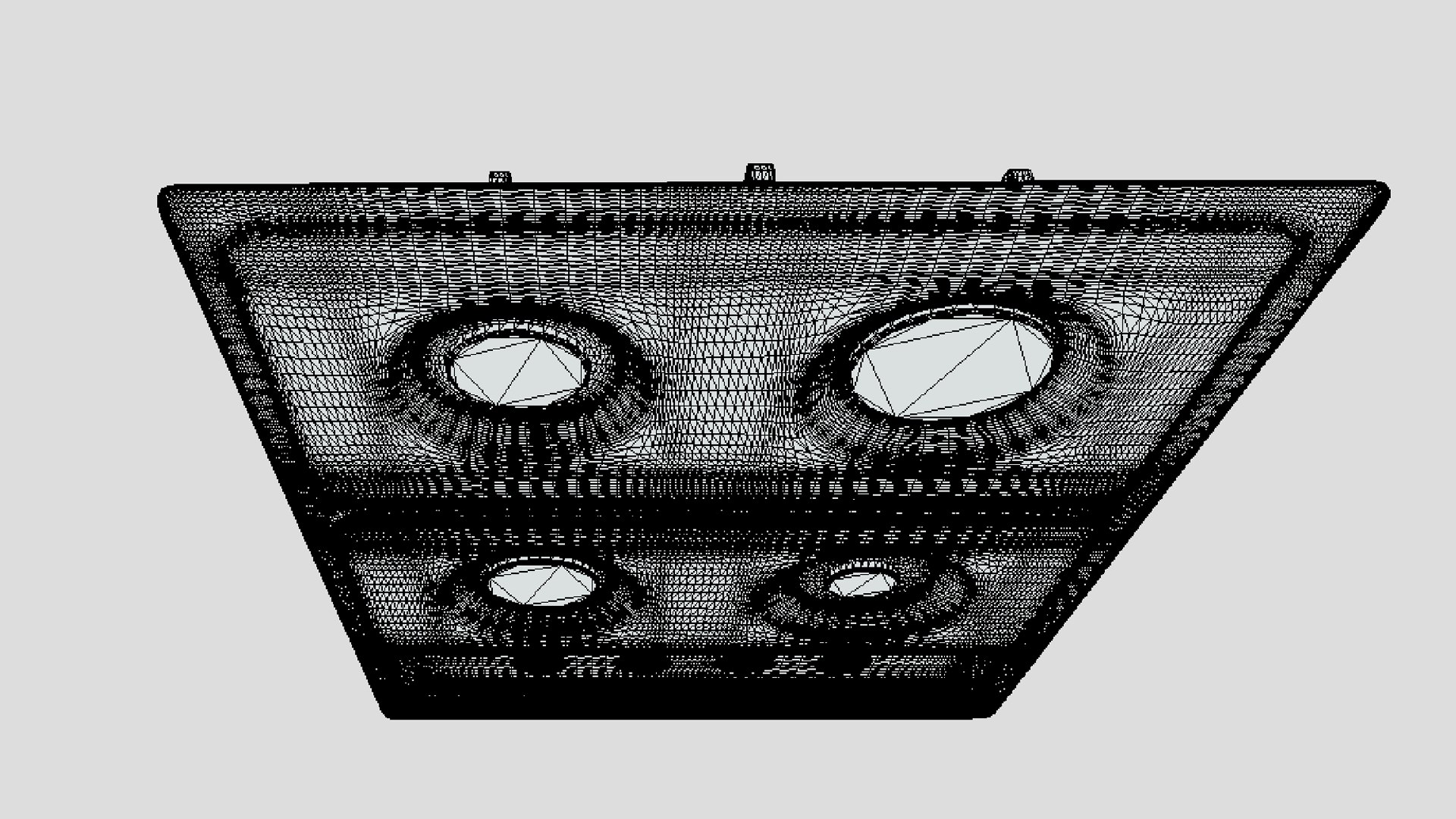 Classic Gas Hob 3D Model - TurboSquid 2086409