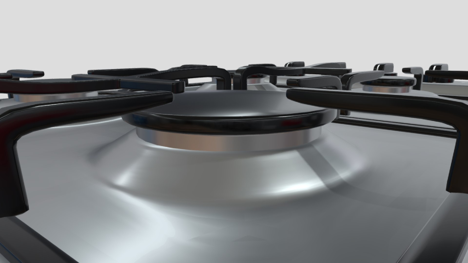 Classic Gas Hob 3D Model - TurboSquid 2086409