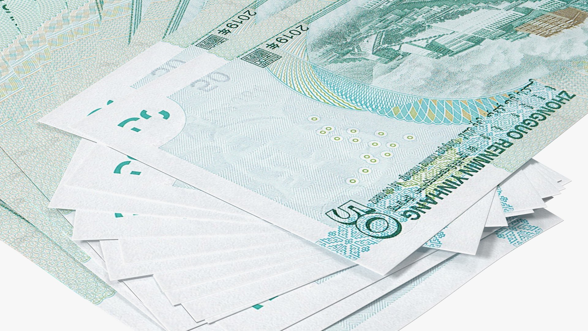 Chinese 50 Yuan 2019 Banknotes Fan 3D model - TurboSquid 1745176