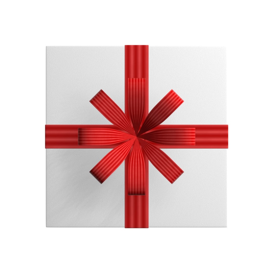 Rectangular gift box bow 3D model - TurboSquid 1408039
