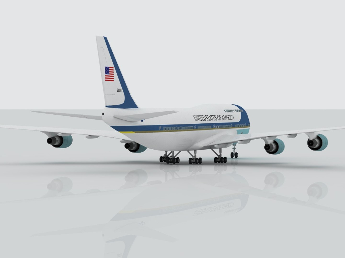 Max Airplane Boeing 747 Air Force