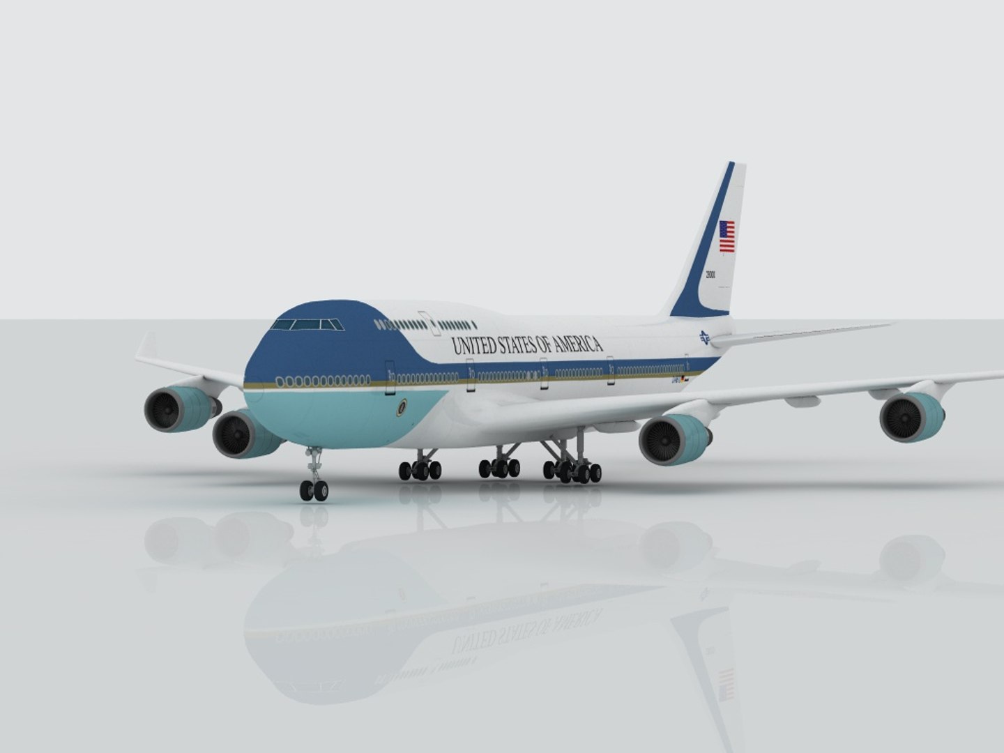 Max Airplane Boeing 747 Air Force