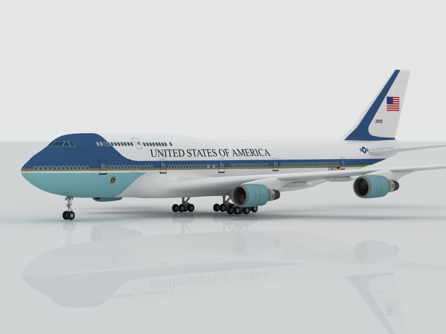 Max Airplane Boeing 747 Air Force