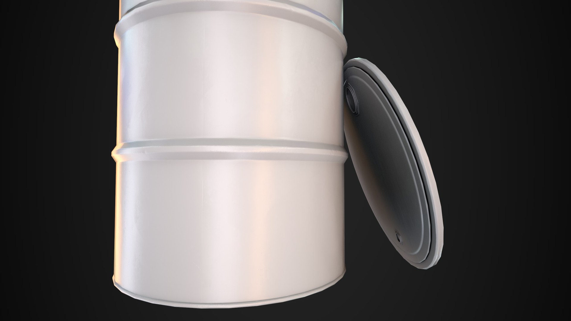 3D Oil Barrel 1 Open - TurboSquid 2157874