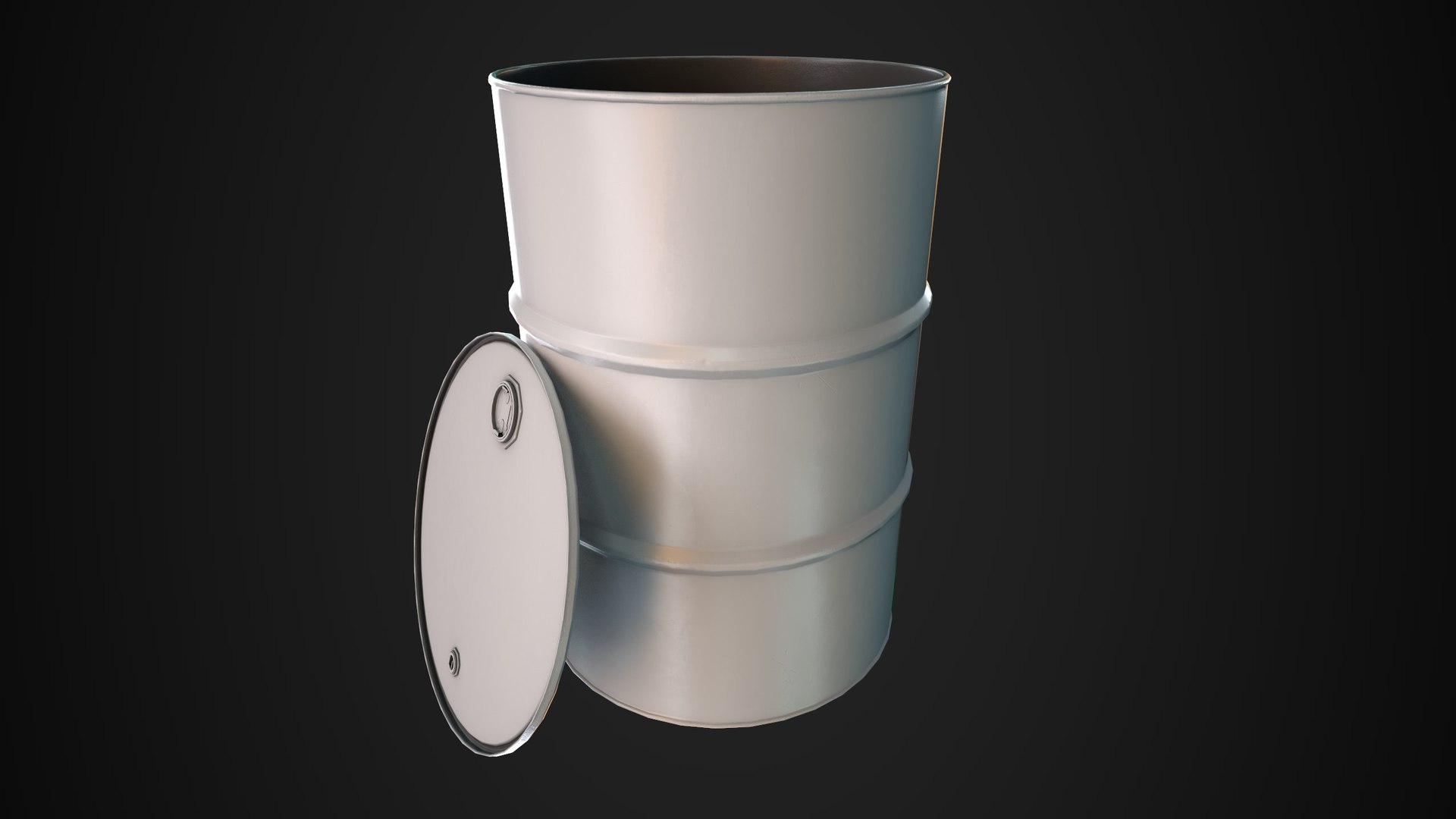 3D Oil Barrel 1 Open - TurboSquid 2157874