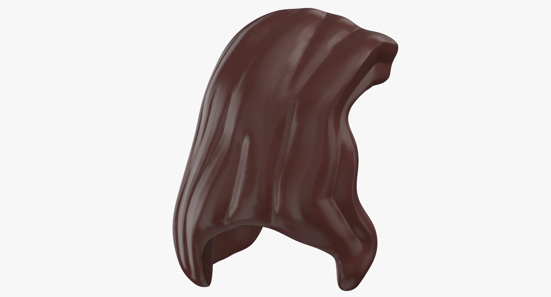 Lego Hair 02 Dark Brown 3D Model - TurboSquid 1367124