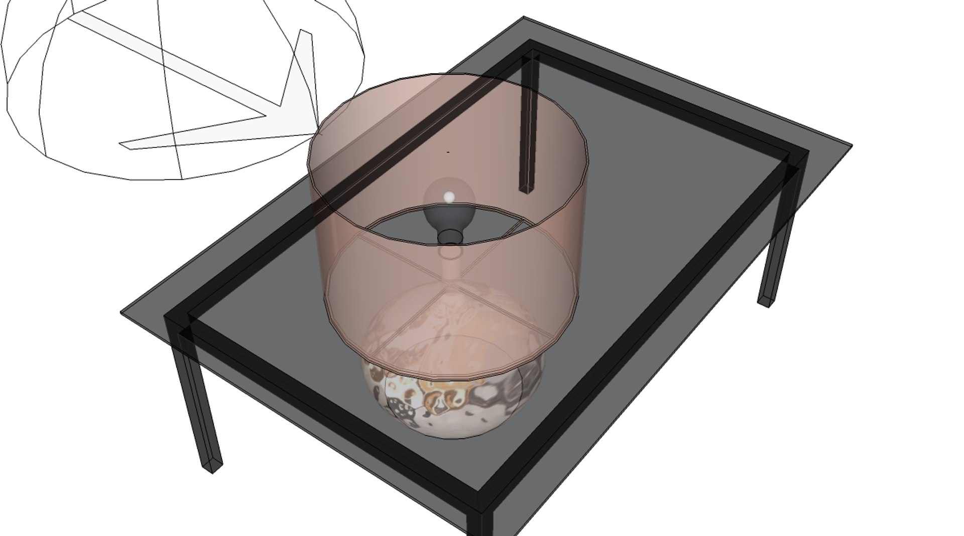 3D Lamp Table Model - TurboSquid 1673811