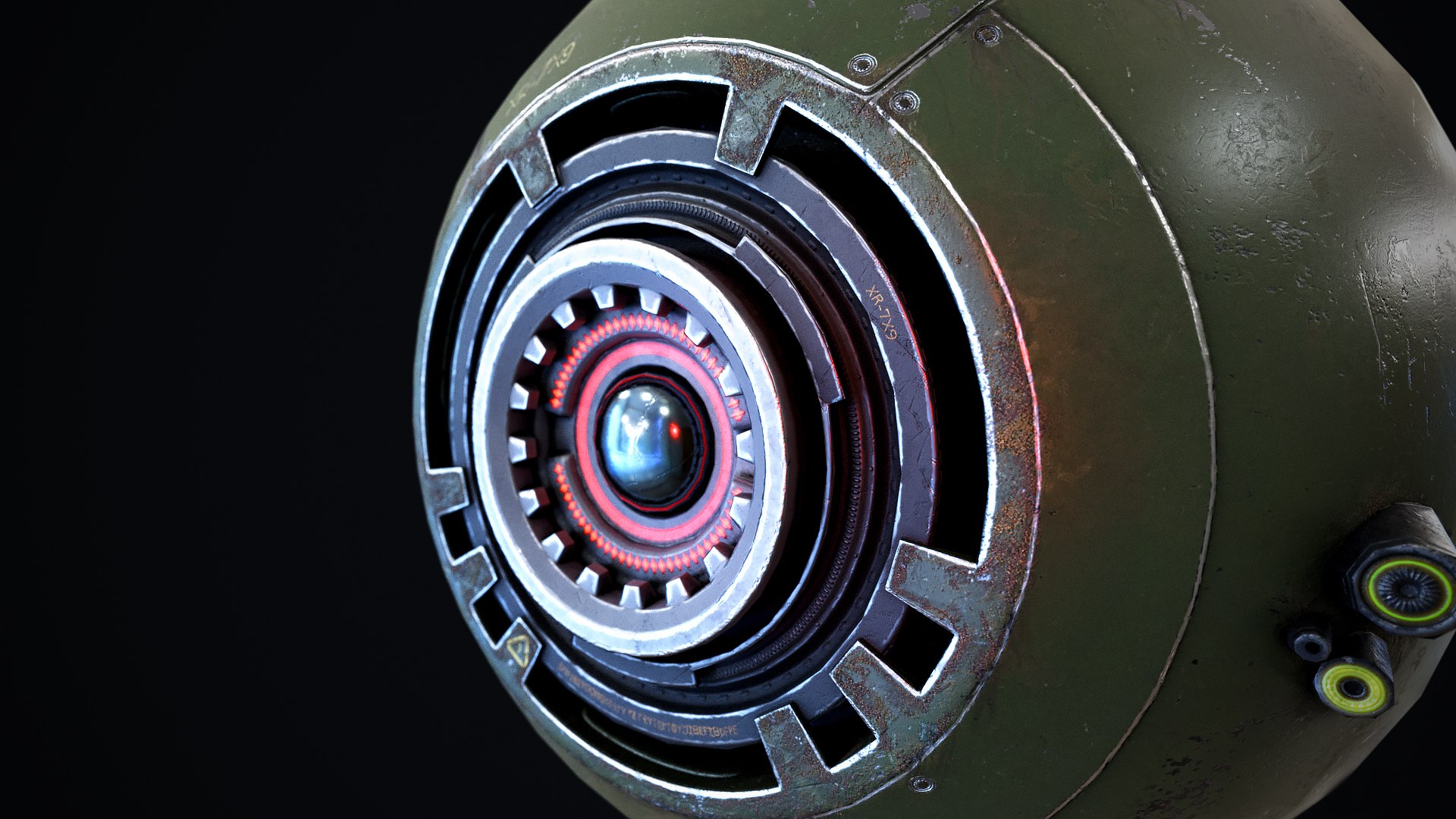 Reconnaissance Sphere Drone PBR Low-poly LODs 3D Model - TurboSquid 2147363