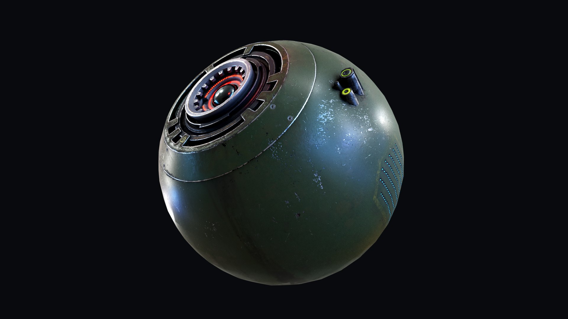 Reconnaissance Sphere Drone PBR Low-poly LODs 3D Model - TurboSquid 2147363