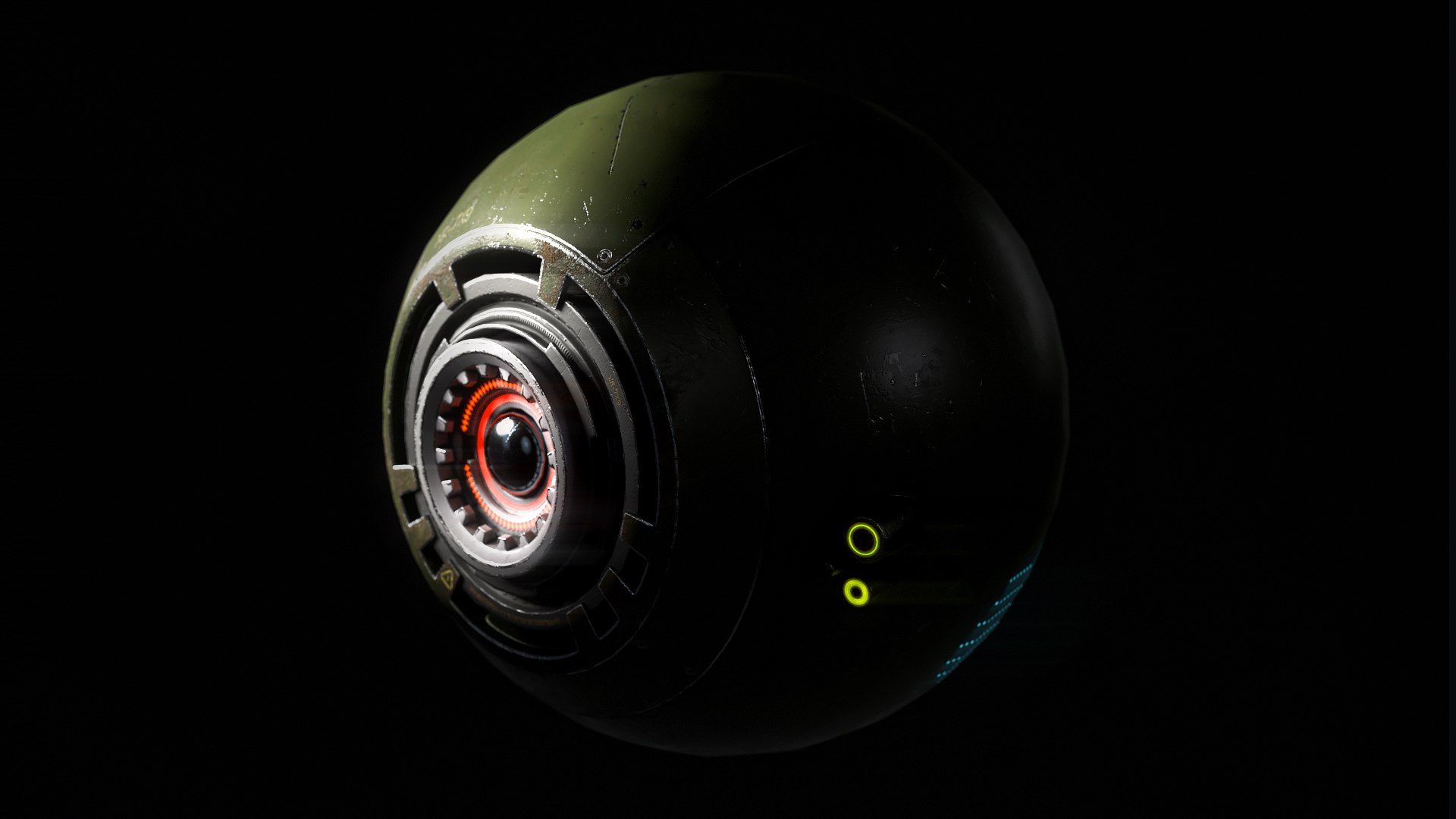 Reconnaissance Sphere Drone PBR Low-poly LODs 3D Model - TurboSquid 2147363