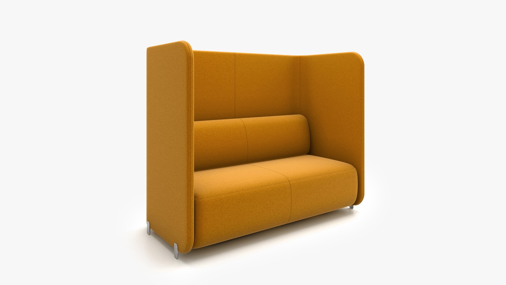 Bernhardt Design CODE Two Seat Sofa with Standard Wall 3D model ...
