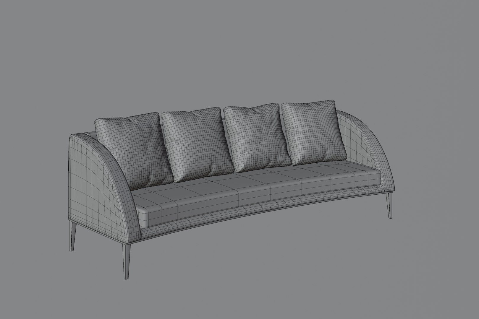 3D Modern Couch Model - TurboSquid 1839782