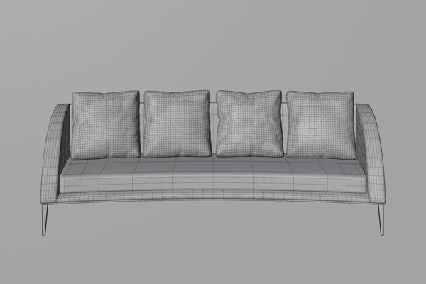 3D Modern Couch model - TurboSquid 1839782