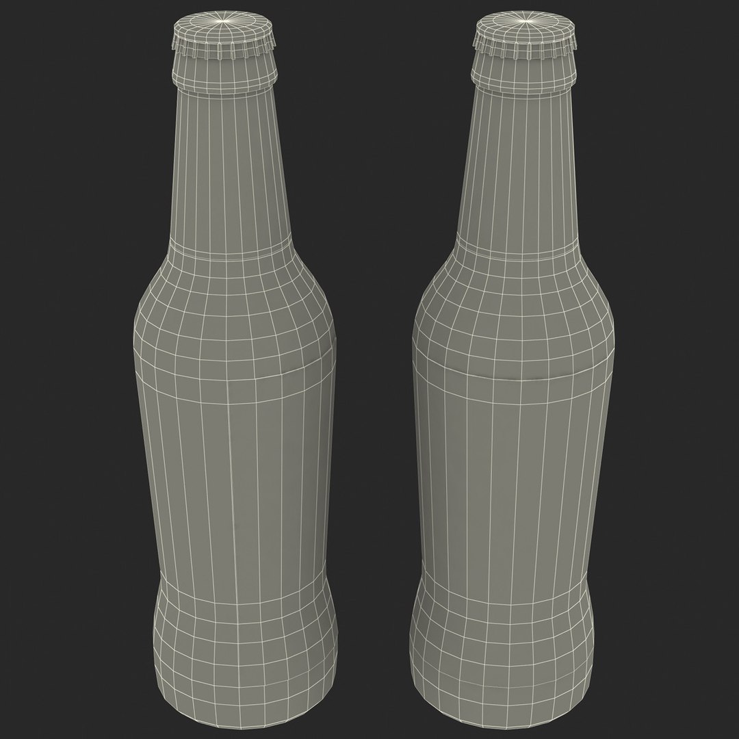 3d model beer bottle
