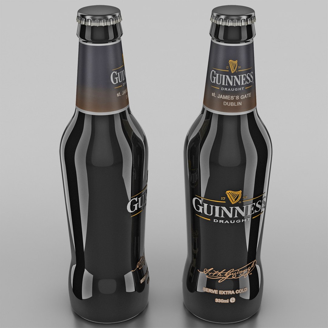 3d model beer bottle