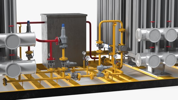 modelo 3d Estación GNL GNC - TurboSquid 1993550