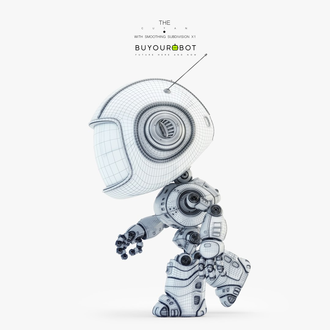 Lovely Robot - Companion 3D Model - TurboSquid 1473945