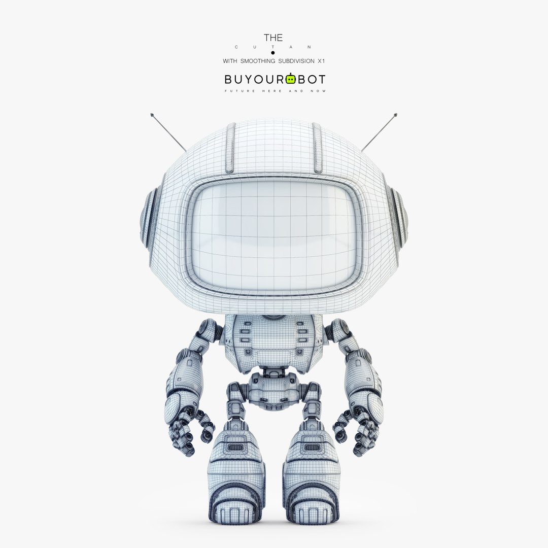 Lovely Robot - Companion 3D Model - TurboSquid 1473945