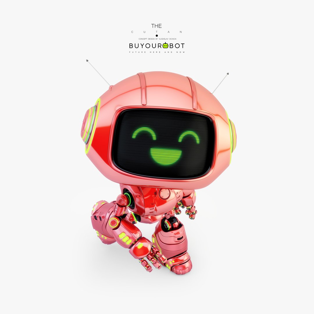 Lovely Robot - Companion 3D Model - TurboSquid 1473945