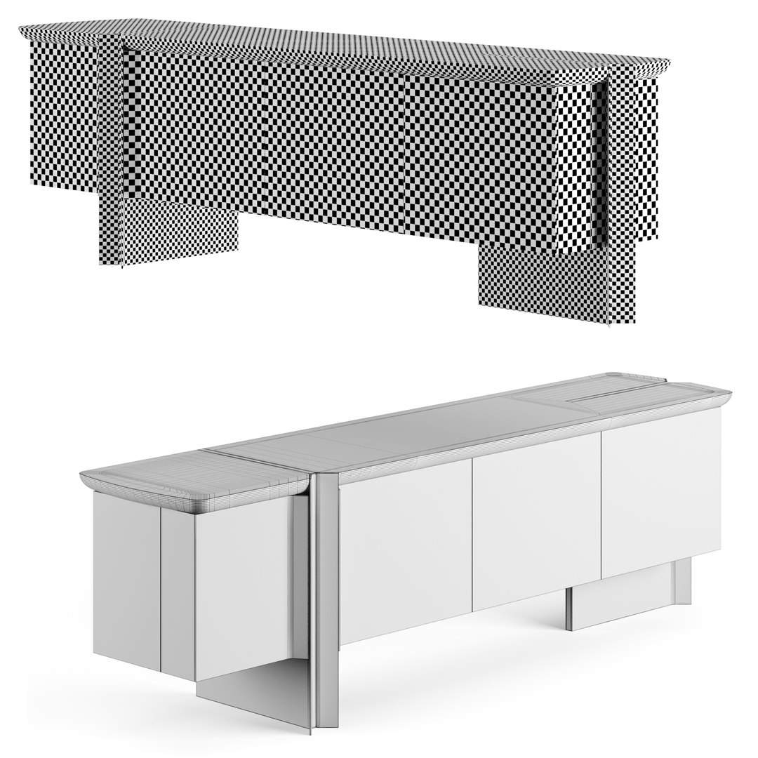 3D Enne Foil Sideboard - TurboSquid 1943386