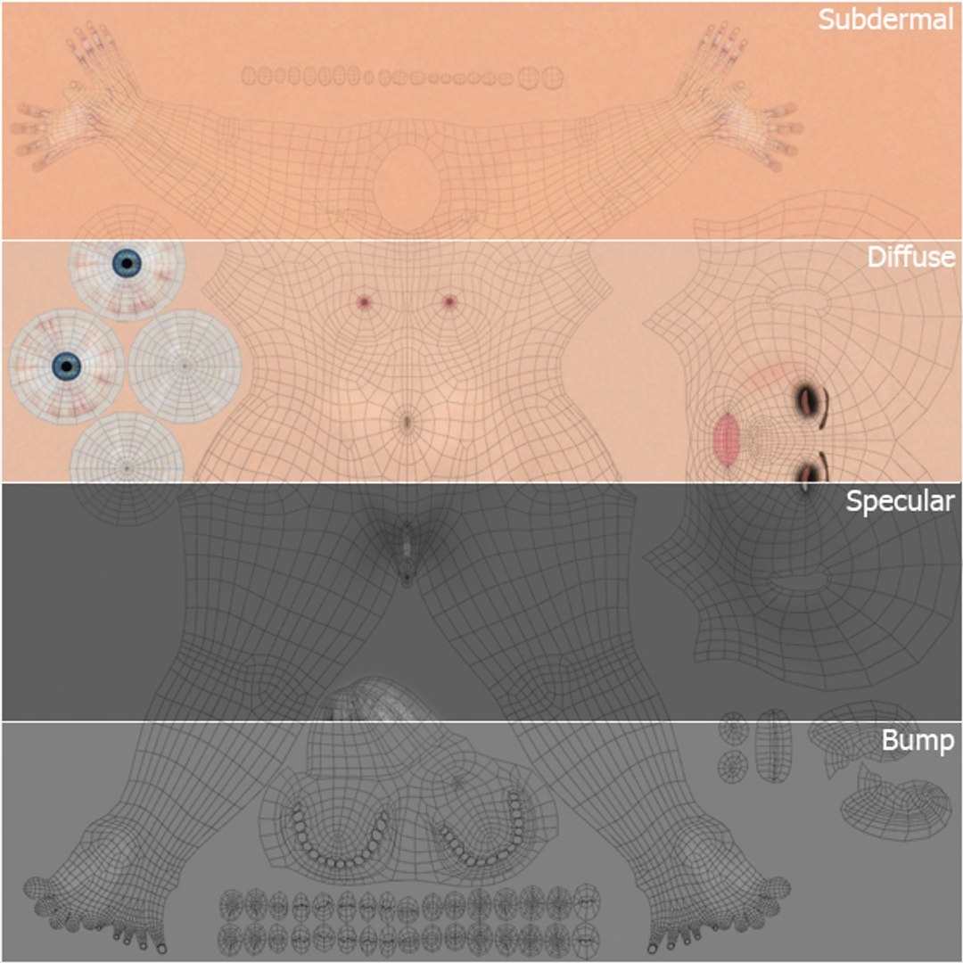 3d Model Kara Female