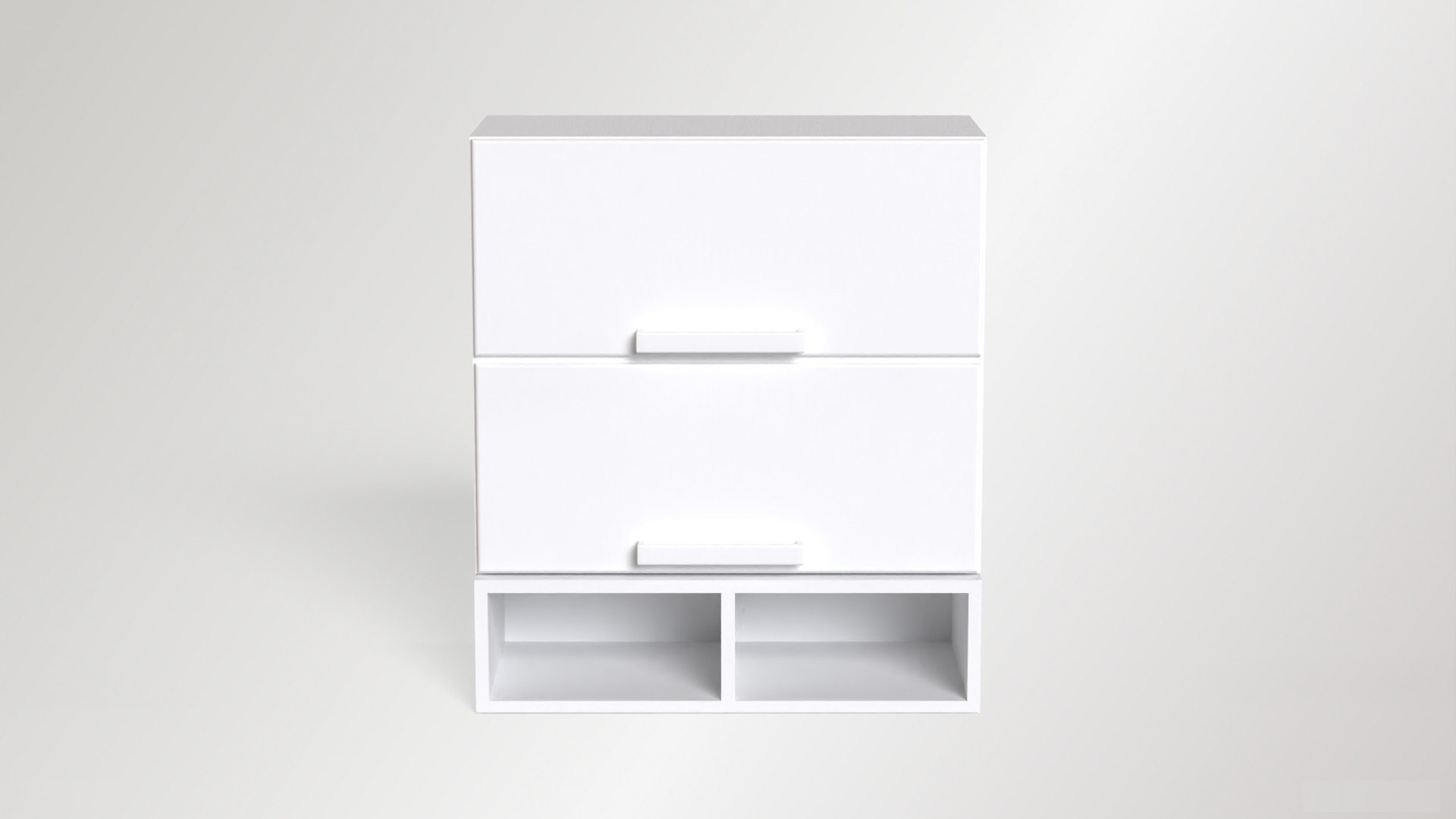 White Modular Kitchen 3D Model - TurboSquid 2276526