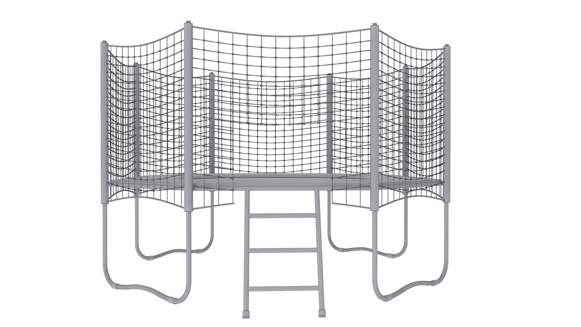 Trampoline 3D Model - TurboSquid 2222953
