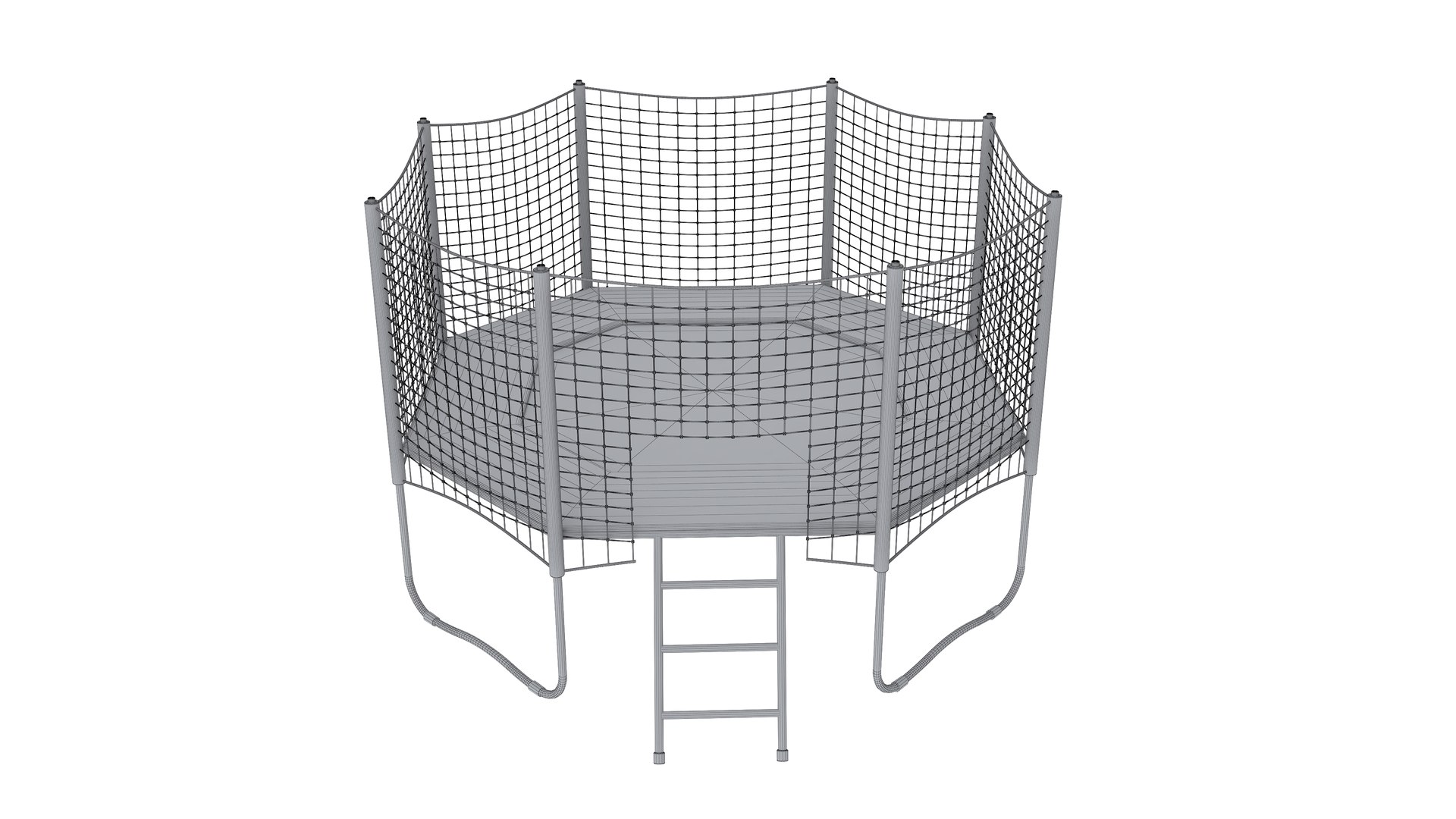 Trampoline 3D Model - TurboSquid 2222953