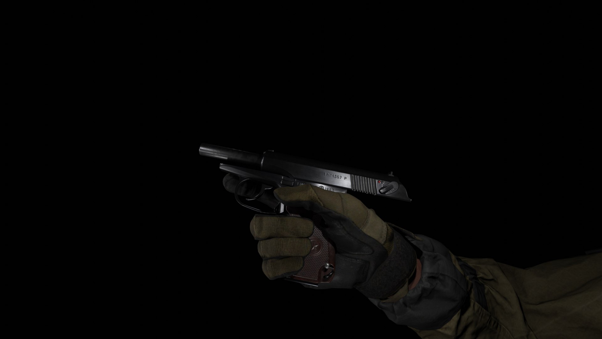 3D Model FPS Arms And Makarov Model Rig And Animations 3D Model ...