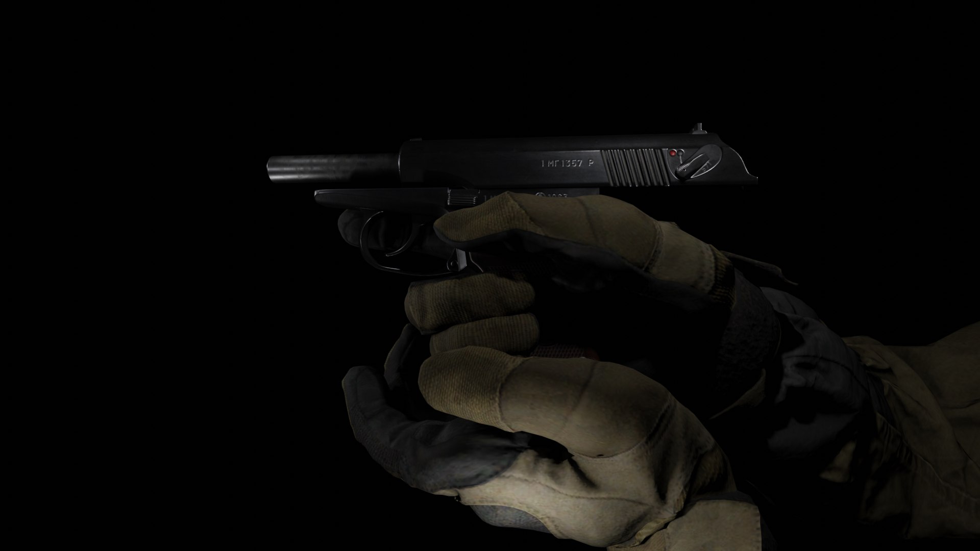 3D Model FPS Arms And Makarov Model Rig And Animations 3D Model ...