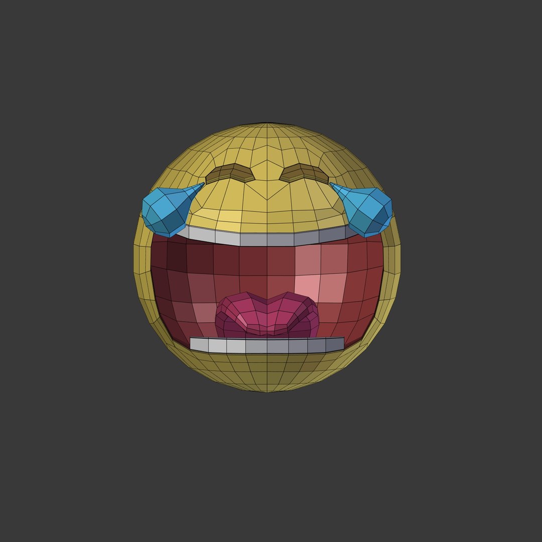 3D Model Laughing Smiley - TurboSquid 1300182