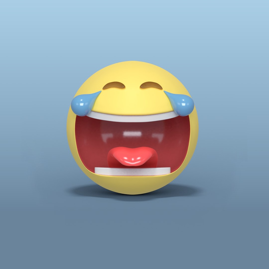 3D Model Laughing Smiley - TurboSquid 1300182