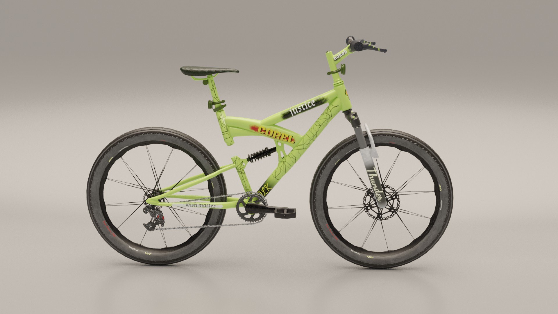 3D Mountain Bike Model - TurboSquid 1438743
