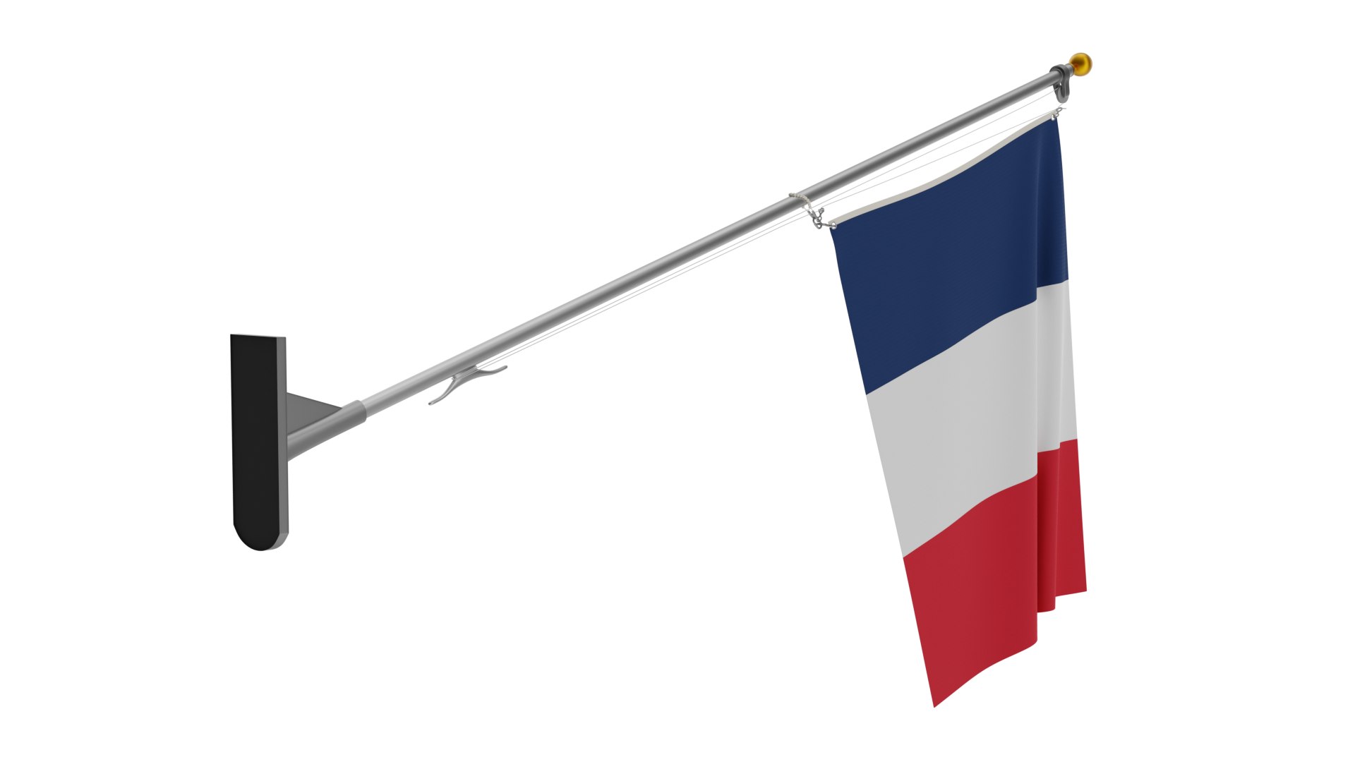 French Flags 3D Model - TurboSquid 2233895