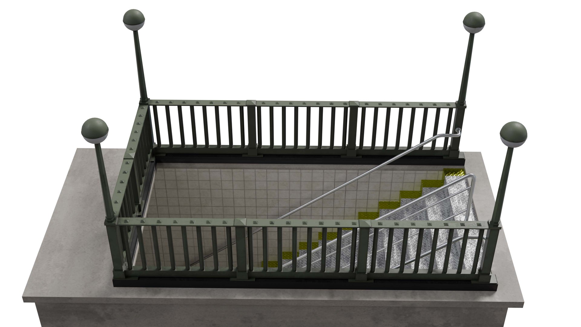 Subway Entrance V1 3D - TurboSquid 2517693