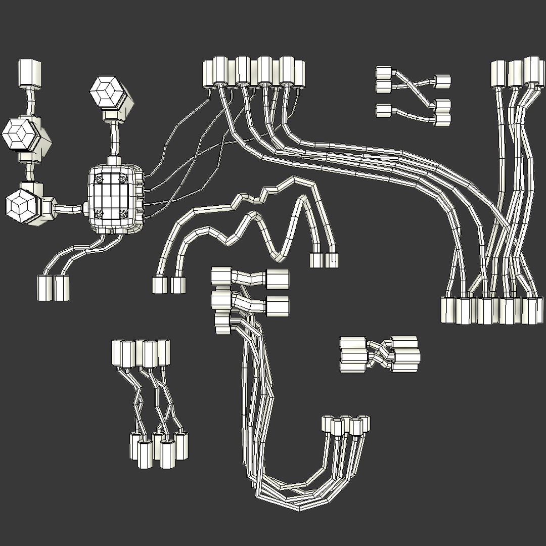 3D Wires Set - TurboSquid 1326242