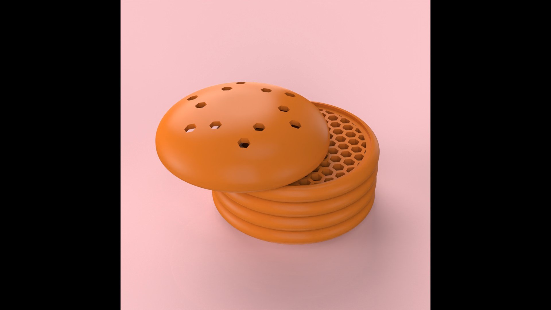 3D Beehive Coaster Set - TurboSquid 2391139