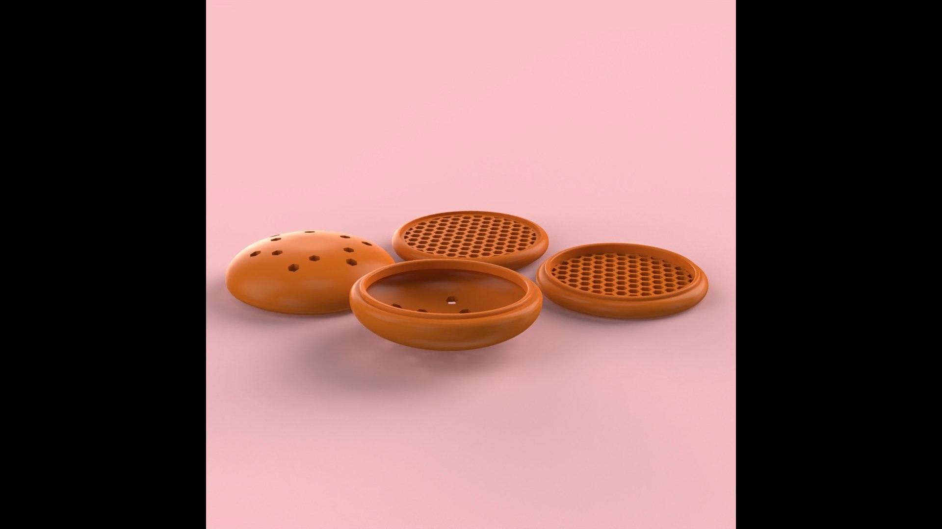 3D Beehive Coaster Set - TurboSquid 2391139
