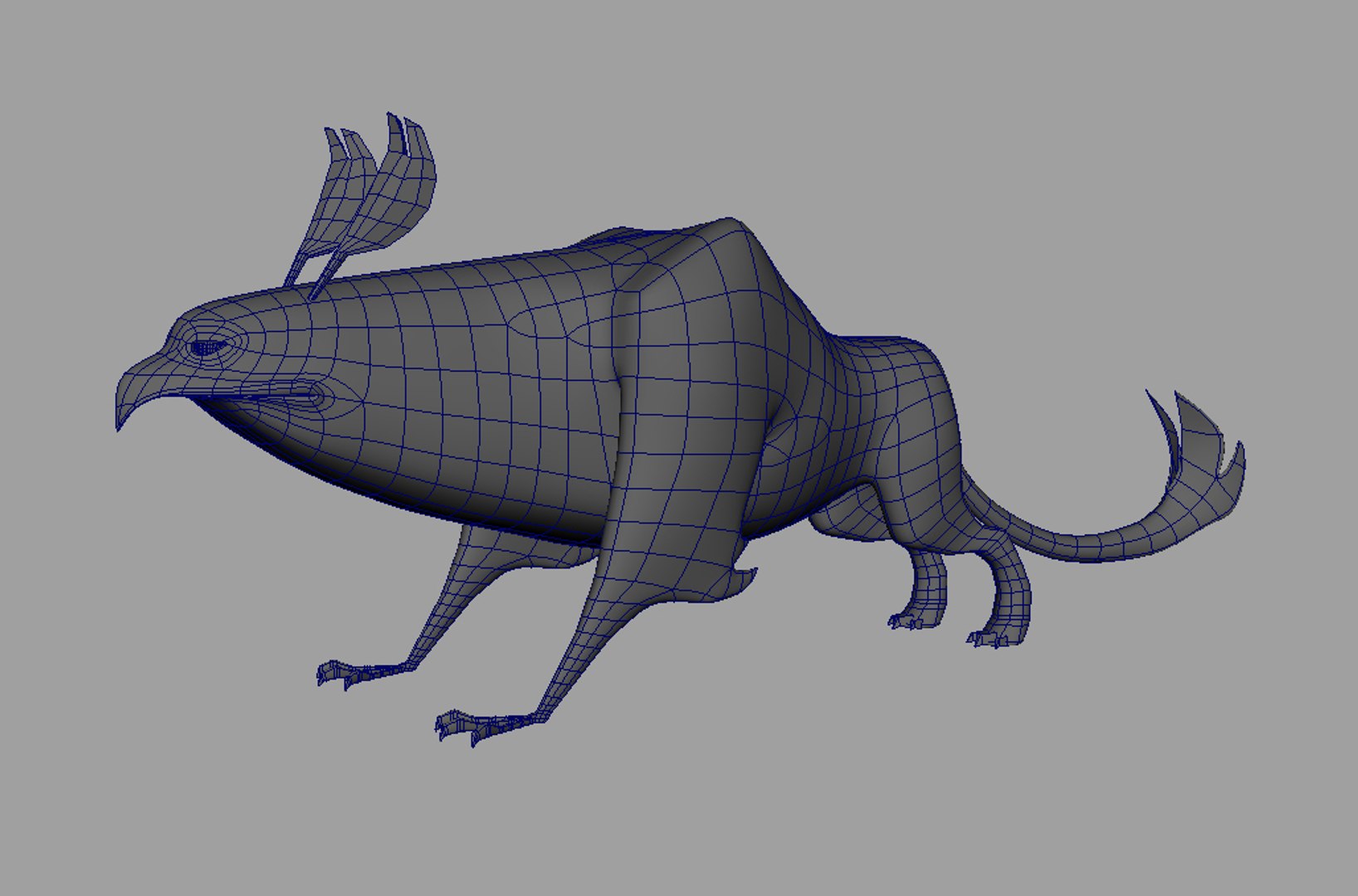 3d Model Beast Rigged