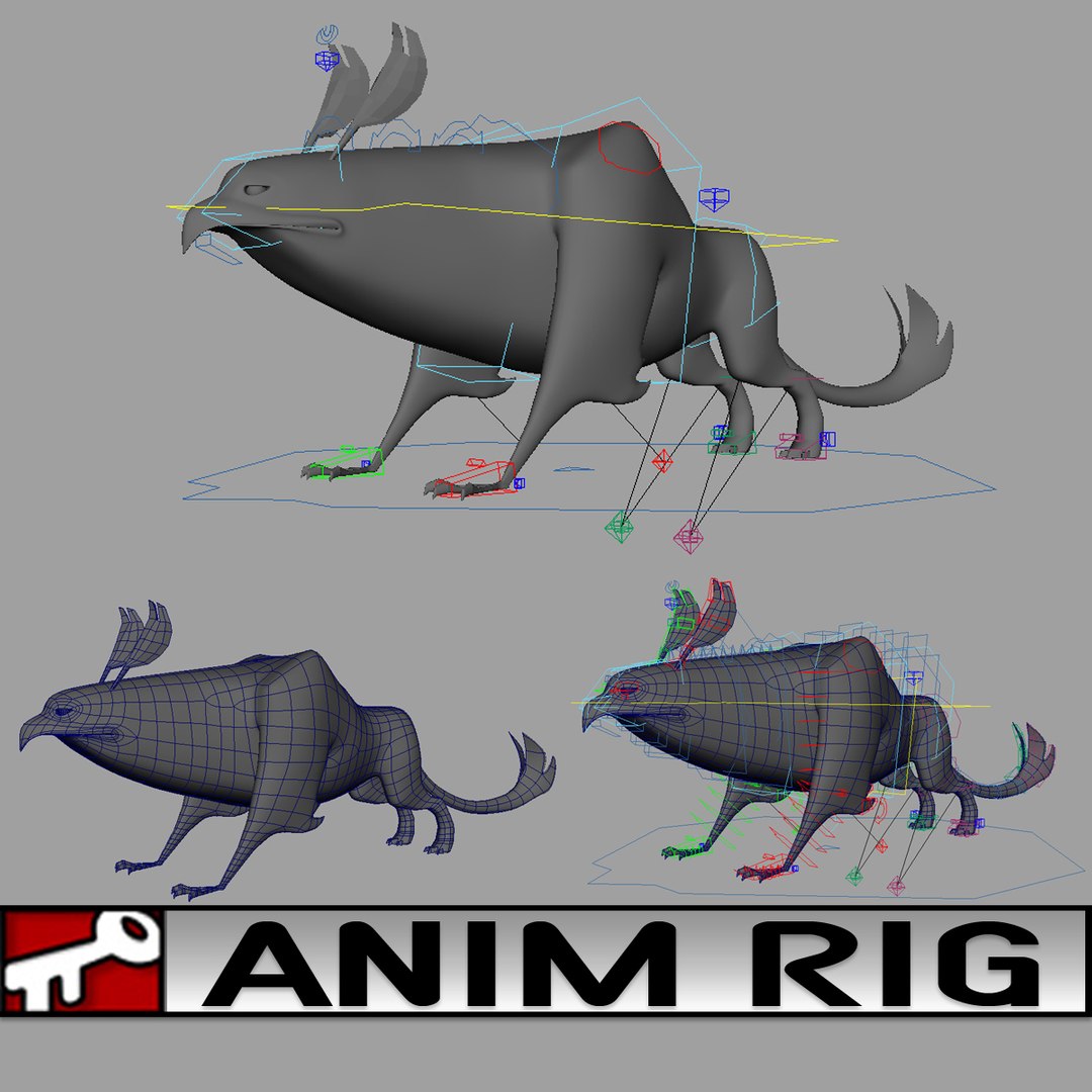 3d Model Beast Rigged