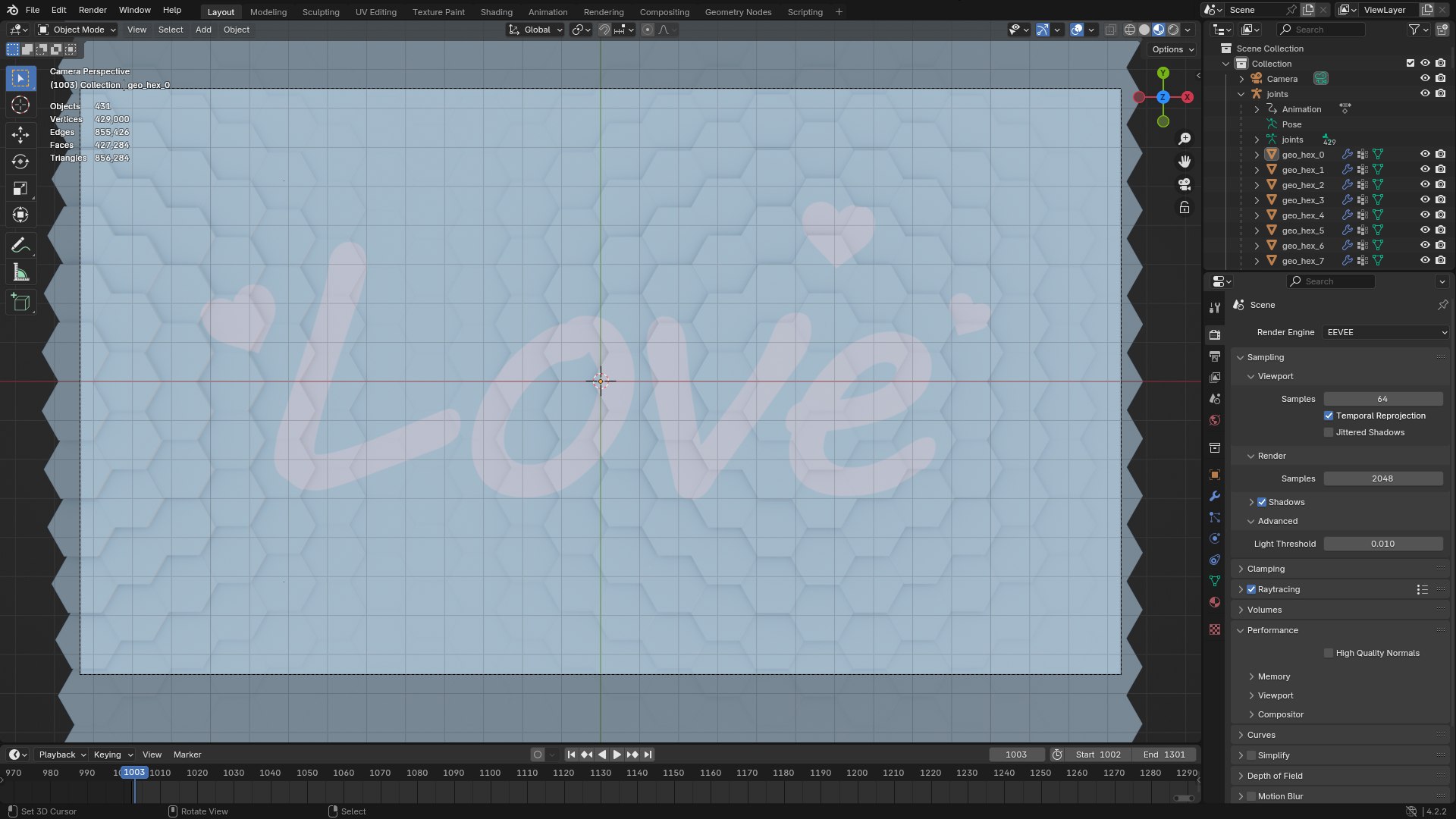3D Model Hexagon Grid Seamless Loop Animation 3 - TurboSquid 2295397