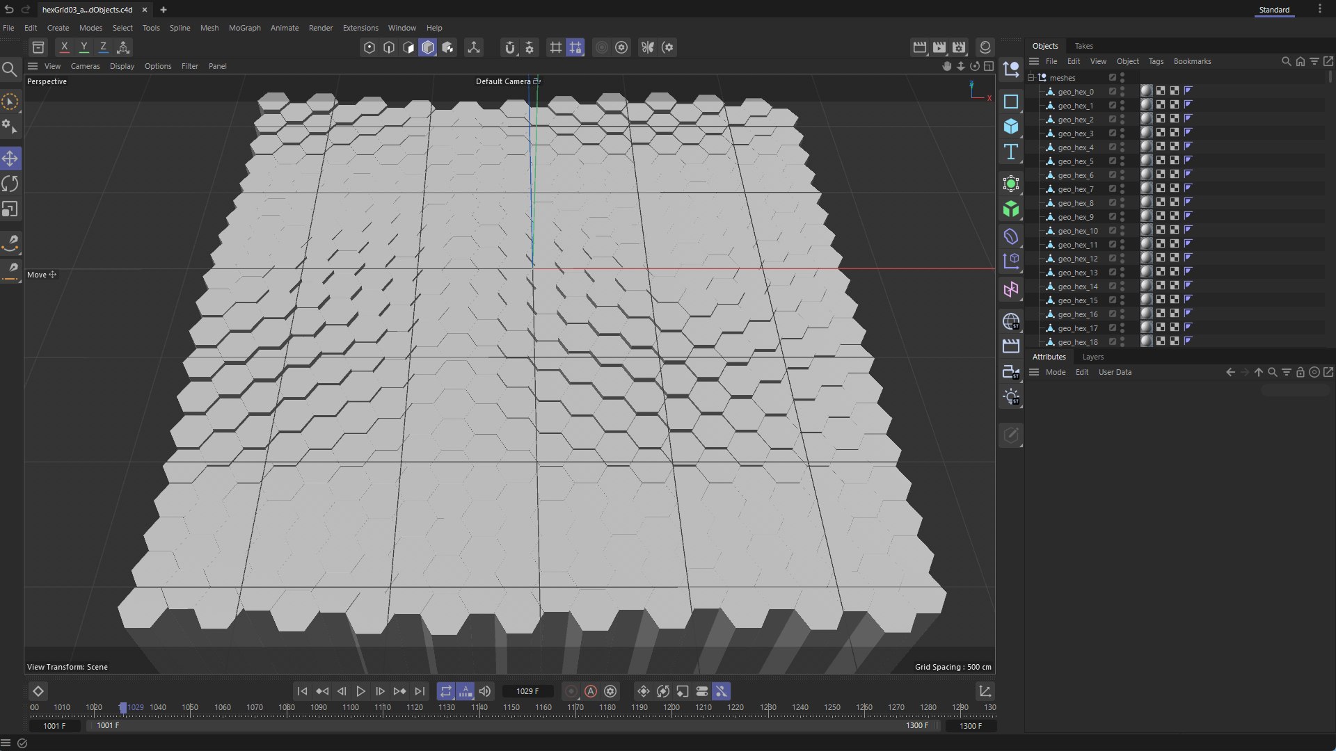 3D Model Hexagon Grid Seamless Loop Animation 3 - TurboSquid 2295397