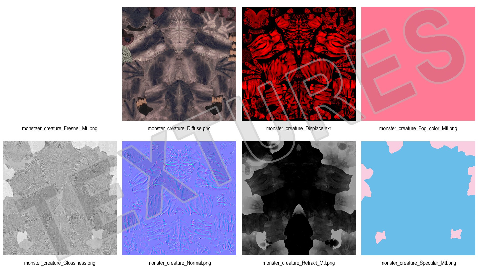 Monster Creature Rigged For Maya 3D Model - TurboSquid 1717750