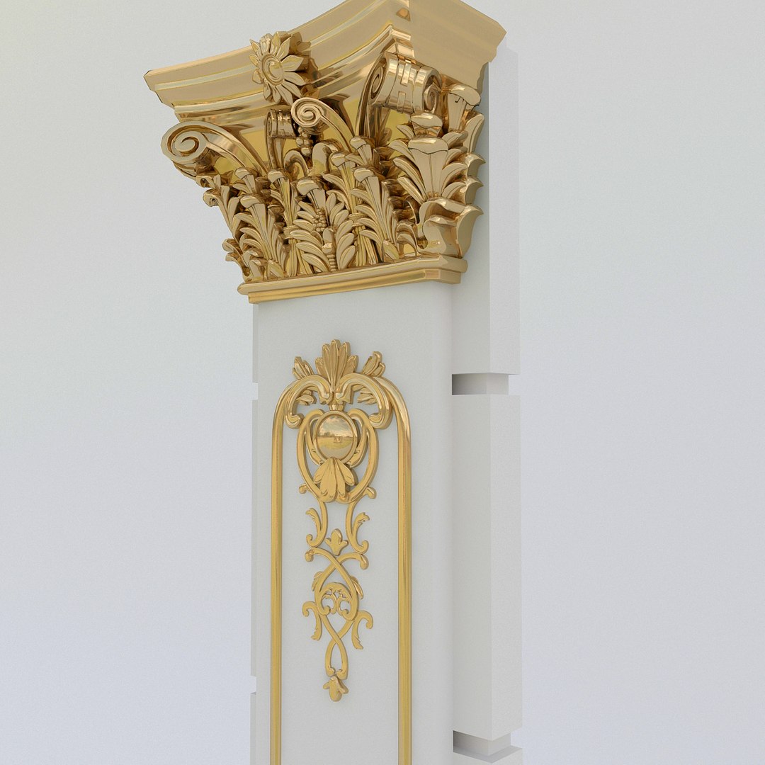 3D Model Classic Column Architecture - TurboSquid 1414577