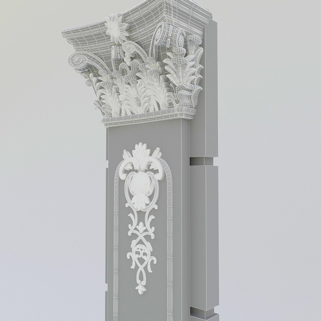 3D Model Classic Column Architecture - TurboSquid 1414577
