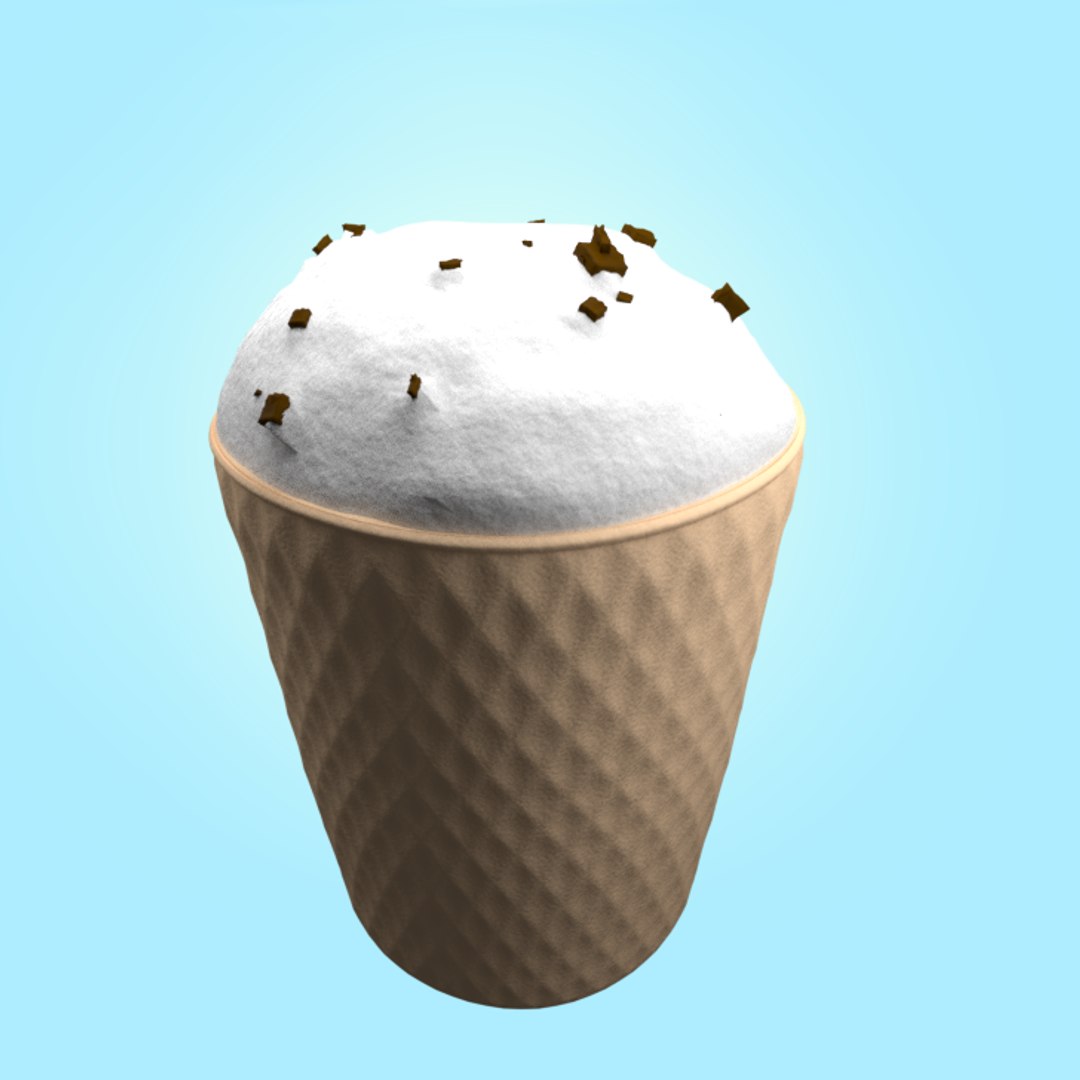 Ice Cream Sundae 3d Model