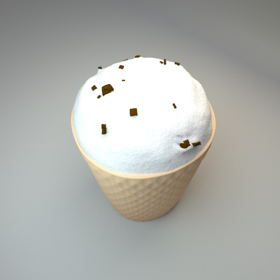 Ice Cream Sundae 3d Model
