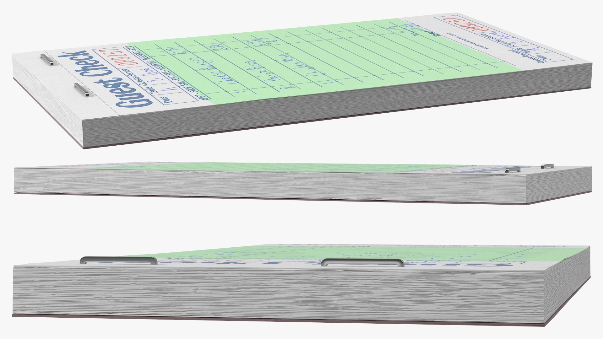 3D Guest Check Book - TurboSquid 2071217